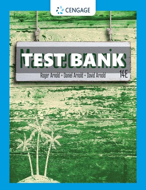 Test Bank for Macroeconomics 14th Edition by Arnold - TBCram Test Banks ...
