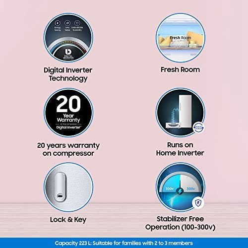 Samsung 223 L 3 Star Inverter Direct-Cool Single Door Refrigerator ...