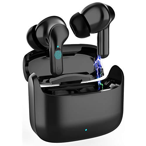 MuGo Wireless Earbuds, Bluetooth Headphones with Premium Sound Quality ...