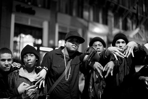 Group Of Black People Gang