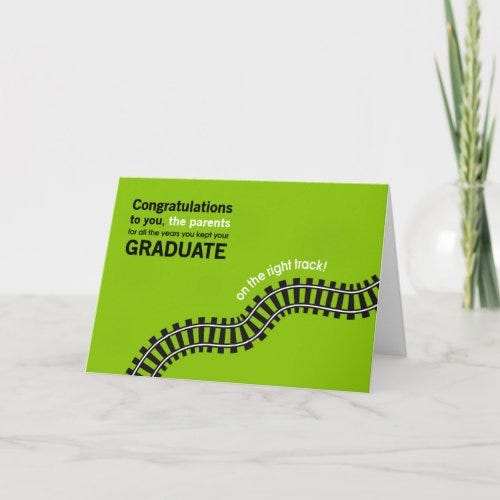 Top 5! Congratulations Parents-Graduate on Right Track Card for $4.17 ...