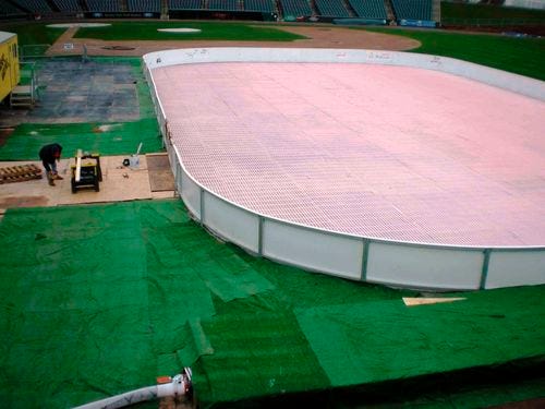 Building an Ice Rink on a baseball field | by MLB.com/blogs | MURRAY ...
