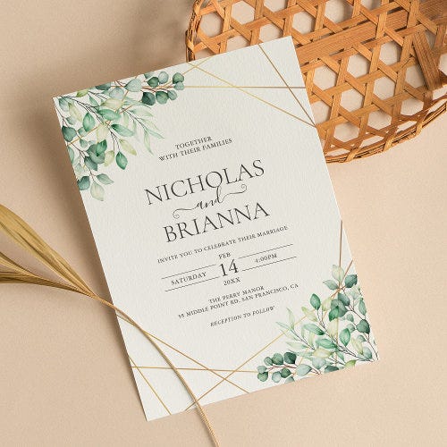 Hot Review! Elegant Greenery Eucalyptus Leaves Rustic Wedding ...