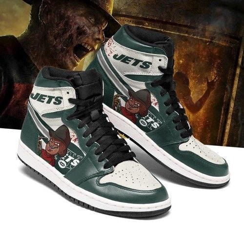 New York Jets Horror Jordan Sneakers For Fan High Top Custom Shoes | by ...