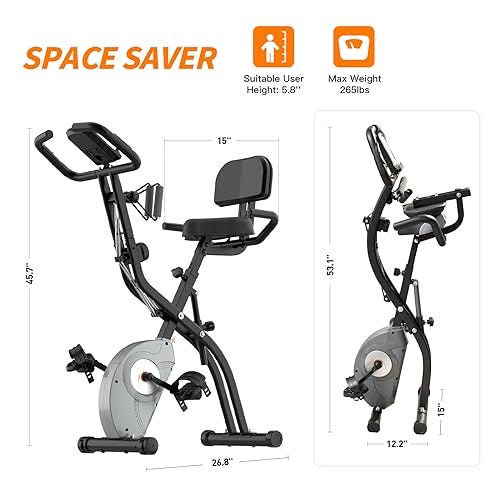 2024 Review: ATIVAFIT Exercise Bike — Foldable 3-in-1 Upright Recumbent ...