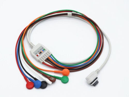 GE-SEER Light 16P 2008594–004 Holter ECG Cable Compatible 7leads AHA ...