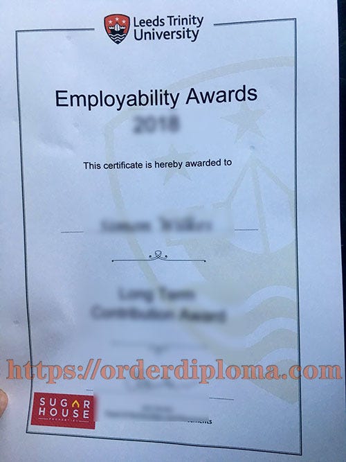 Order Trinity University Leeds fake degree online - nana - Medium