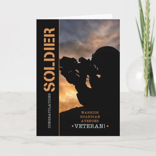 Hot Review! Military Retirement Congratulations Soldier Card for $4.17 ...