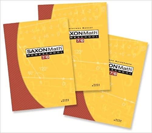Download In `PDF Saxon Math 7/6: Homeschool Set/Bo | by Download In ...
