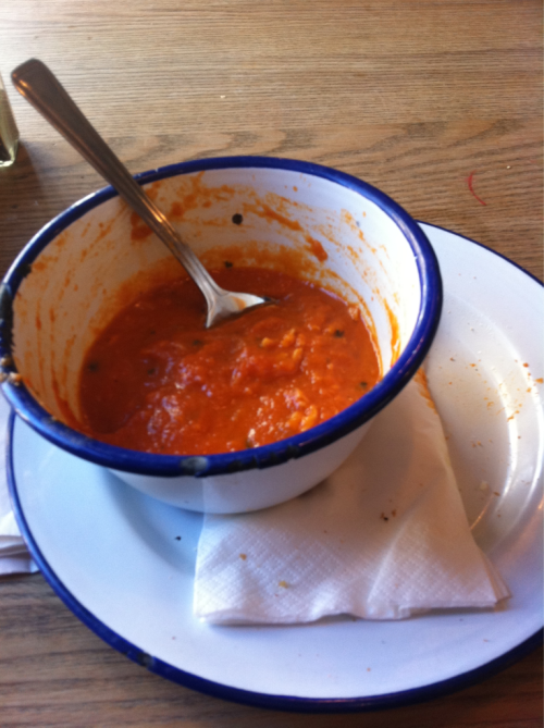 soup for the soul. Tomato and Basil soup with toast from… | by Miltos ...