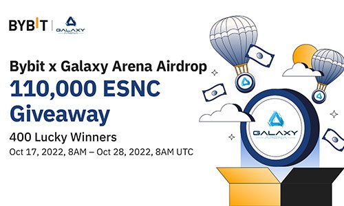 $10 Airdrop in ESNC Tokens from ByBit and Galaxy Arena Airdrop of ESNC tokens dedicated to the ...