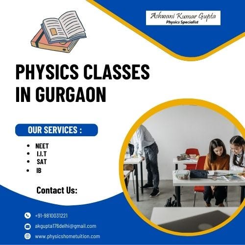 Physics Classes in Gurgaon - Physicshometuition - Medium