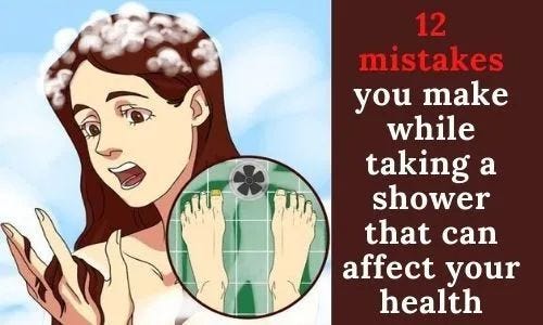 12 common mistakes .. before, during, and after showering - Steven ...
