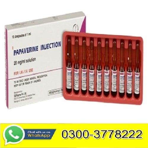 Papaverine Injection Price In Pakistan — 03003778222 | by Dr Shahzad ...