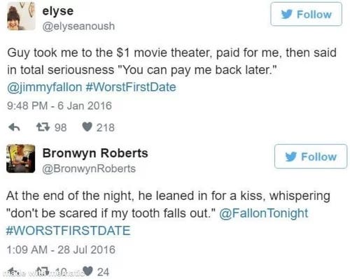 25 Bizarre First Date Experiences That People Have Shared - Chameleon ...