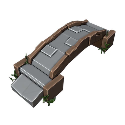 Low-poly model in Blender: a stone bridge | by Mina Pêcheux | Nerd For ...
