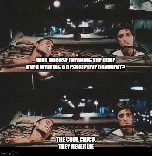 Comments — Breaking Down Clean Code Ideas | by Danioropezasoria | Medium