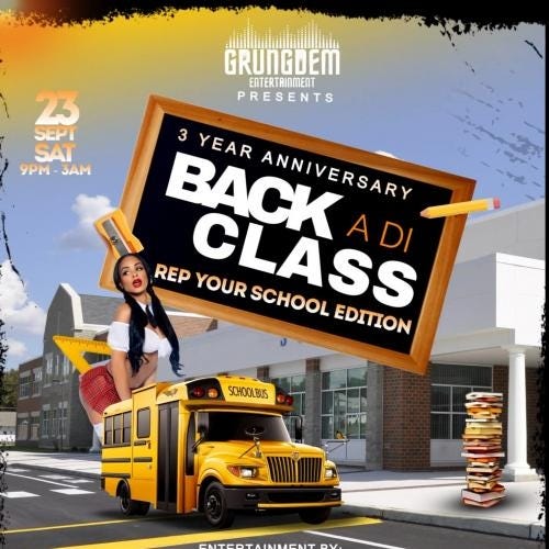 BACK A DI CLASS {REP YOUR SCHOOL EDITION} - Ricktoronto - Medium