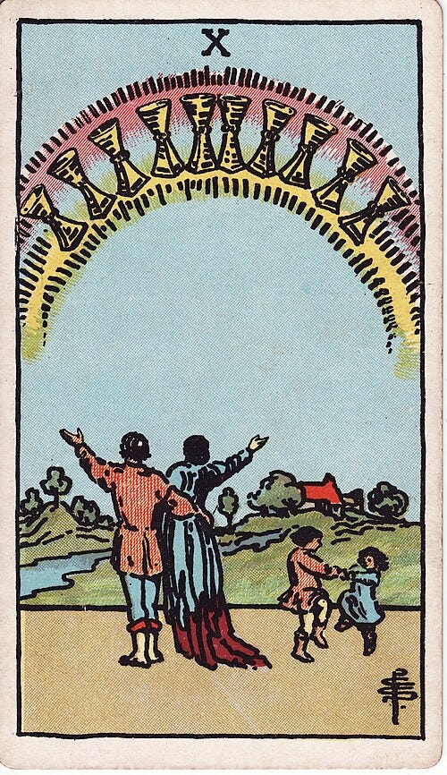 The Minors: Ten of Cups. The Tens represent the culmination of… | by ...