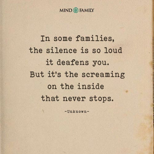 In the quiet of some families, the loudest battles are fought within. # ...