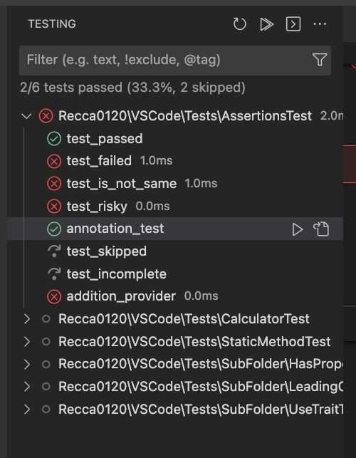 Rebuilt PHPUnit for VSCode (New Version 3.0) - Recca Tsai - Medium