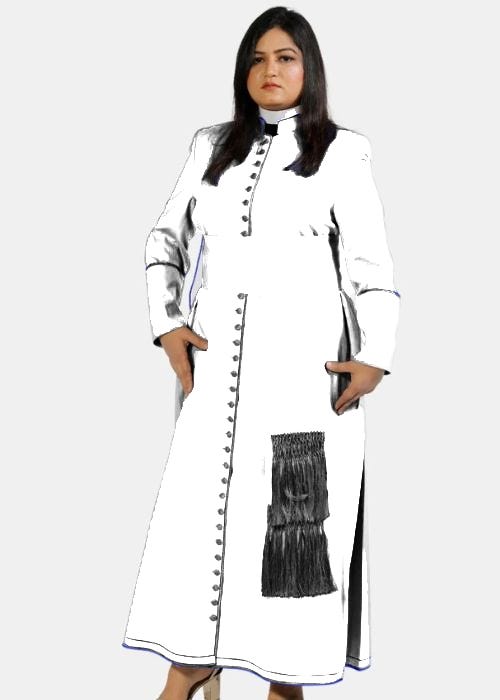 Female Cassock Clergy Robes Whites Perfect For Bishops ...