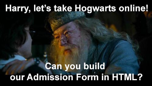 Make Hogwarts Admission Form in HTML and CSS | by Kunal | Frontend ...