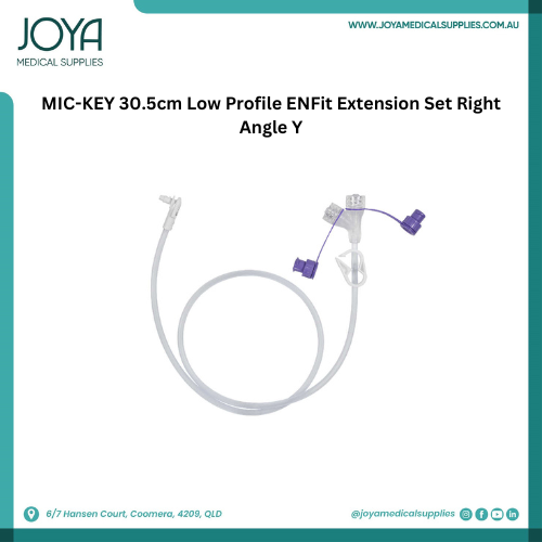 MIC-KEY 30.5cm Low Profile ENFit Extension Set Right Angle Y ...