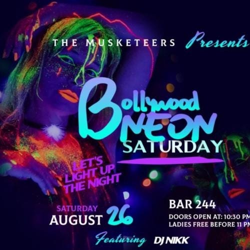 Bollywood Neon Saturday - Harry Ajax - Medium
