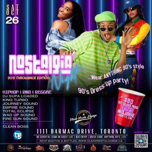 Nostalgia Night — ANYTHING 90’s Style — Dress-up Party! - Harry Ajax - Medium