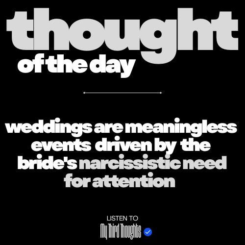 Weddings Are Meaningless Events | by My Third Thoughts | Medium