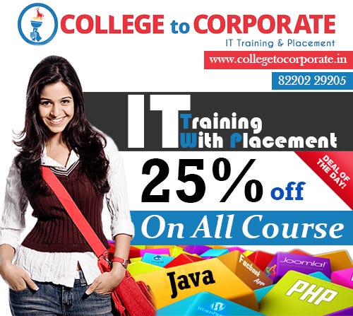 IT TRAINING WITH PLACEMENT. Deal Of The Day 25% On All Course | by ...