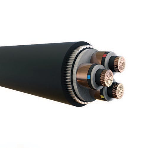 XCTSP, CU / XLPE / CTS / PVC / SWA / PVC, Three Core, XLPE Insulated, Copper Tape Screen, PVC ...