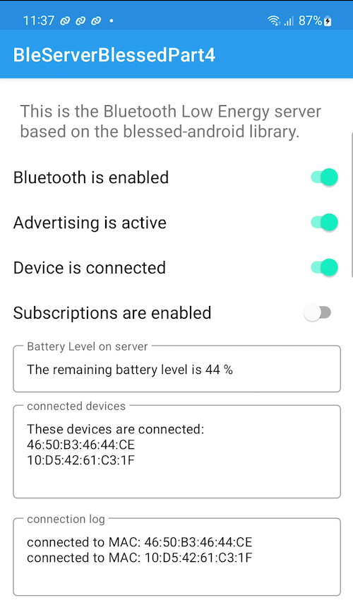 Expose connected devices from your own Android Bluetooth Low Energy server part 4 | by ...