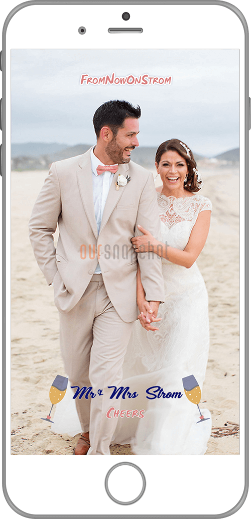 How to create your own snapchat filter for wedding | Beachweddingtips.com