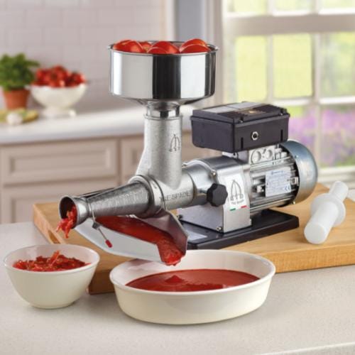 EThe Italian Electric Tomato Press — processes 9 lbs. of cooked ...