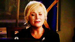 Leslie Knope Crying Gif