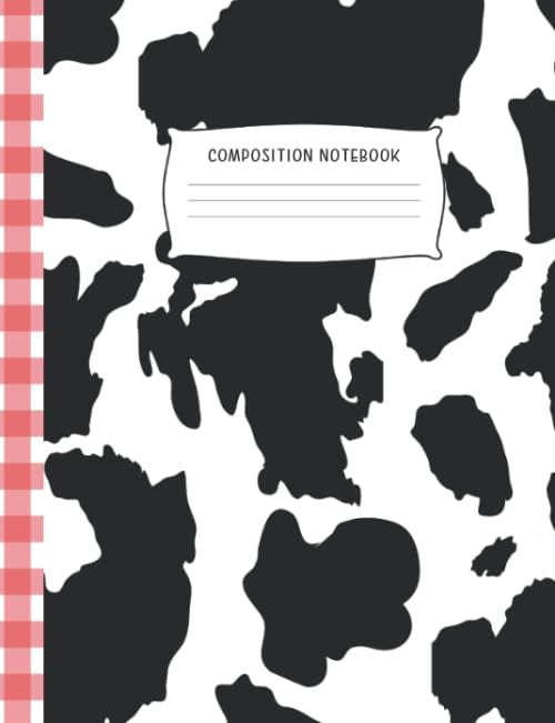 [EBOOK]-Composition Notebook: Farm Cow Print | Wide Ruled School ...
