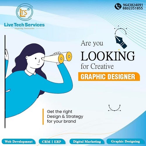 Looking for a graphic designer who can bring your ideas to life? - Live Tech Services - Medium