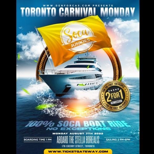 SOCA JUNKIES BOAT RIDE - Michelle Newyork - Medium