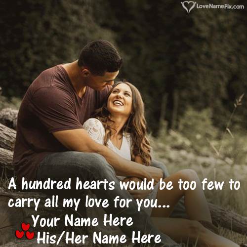 Give Your Love A Cute Surprise With Couple Name Image | by LovenamePix ...