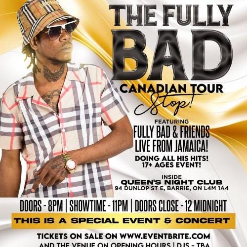 Fully Bad in Barrie! Baddest Canadian Tour 2024 - Harry Ajax - Medium