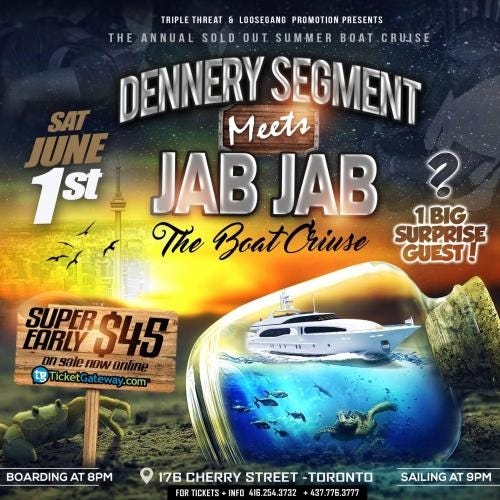 DENNERY SEGMENT MEETS JAB JAB THE BOAT CRUISE - Harry Ajax - Medium