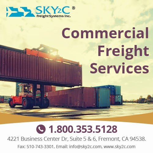 Commercial Freight Services. Sky2c offers best door to door… | by ...