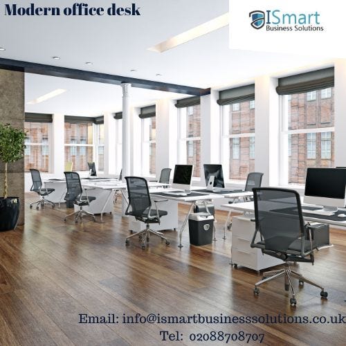 Modern office desk At iSmart Business solutions - iSmart Business ...