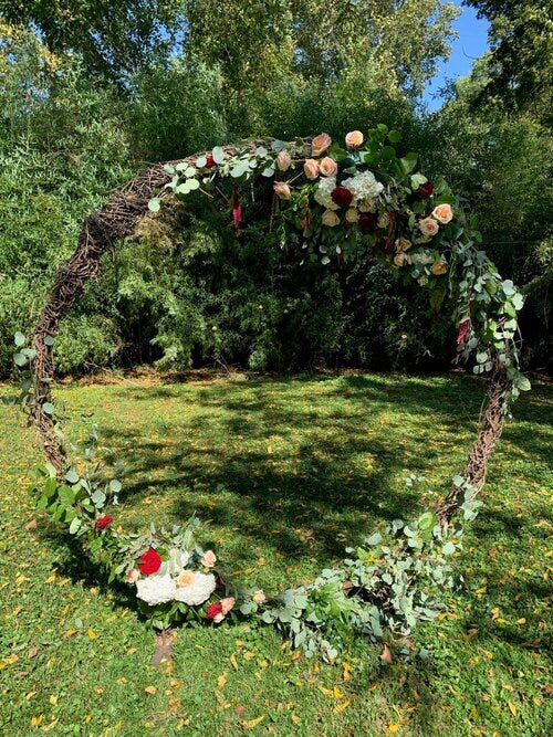 Elevate Your Wedding Ceremony with Flower Decorated Rings - Alchemy ...