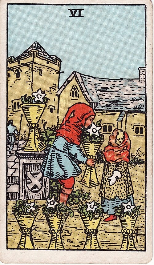 The Minors: Six of Cups. We now come to the Six, the card where… | by ...