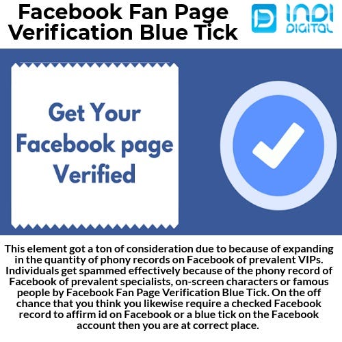 What is Facebook Fan Page Verification Blue Tick | by Awesome Blogger ...