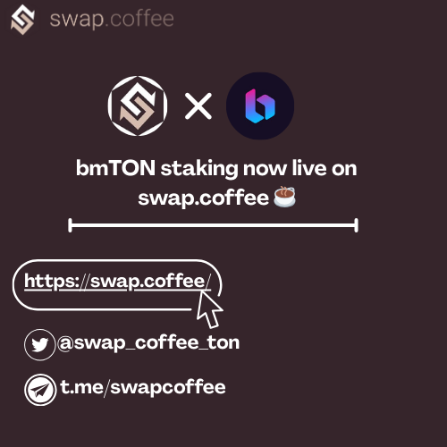 bmTON staking now live on swap.coffee | by Donald Miller | Apr, 2025 | Medium