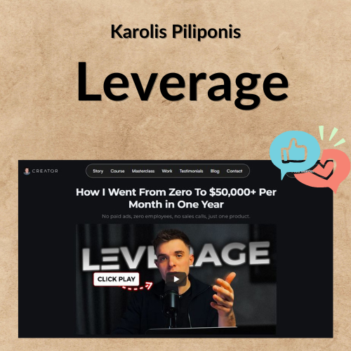 [CoursesBetter.com] Karolis Piliponis — Leverage | by Aronwalker | Mar, 2024 | Medium